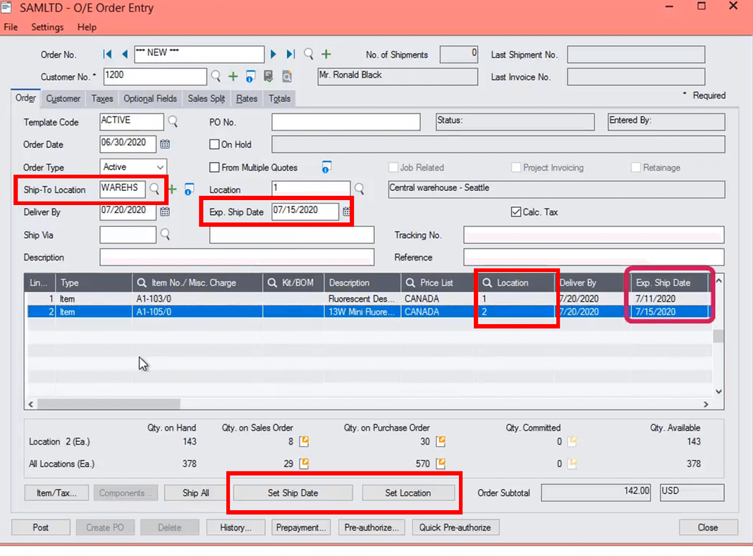 Improvements to Sage 300 Web Screens and Order Entry