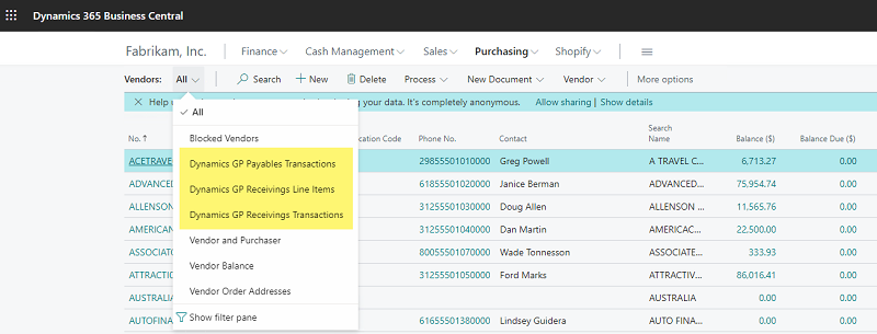 Migrating to Dynamics 365 Business Central From Dynamics GP